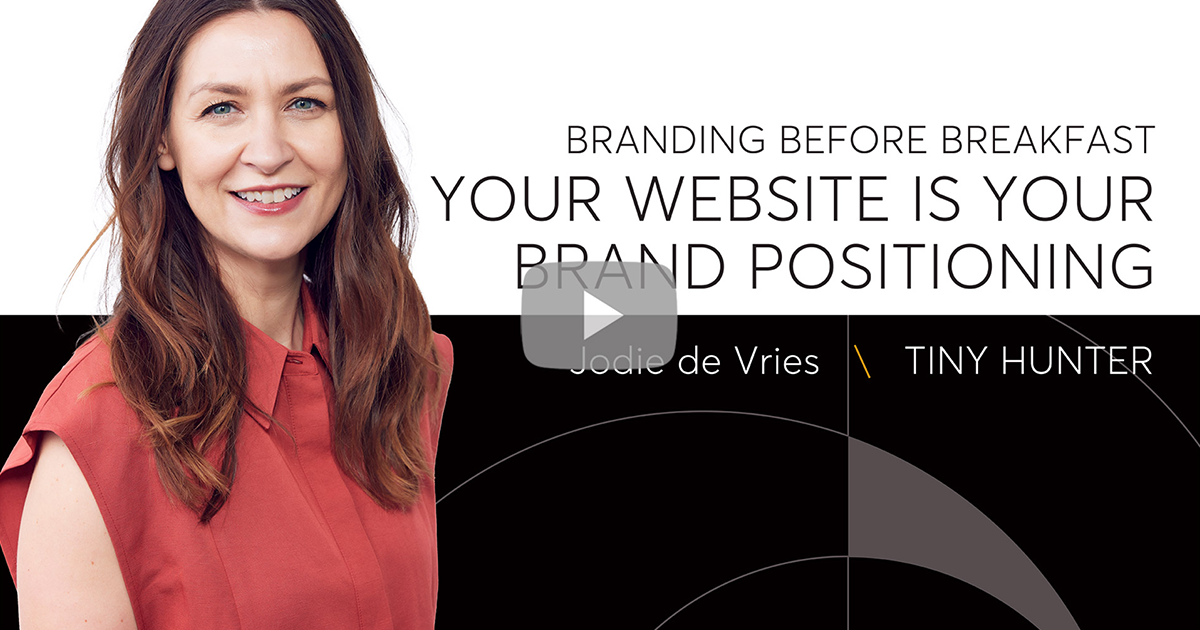 Your website is your brand positioning | Tiny Hunter